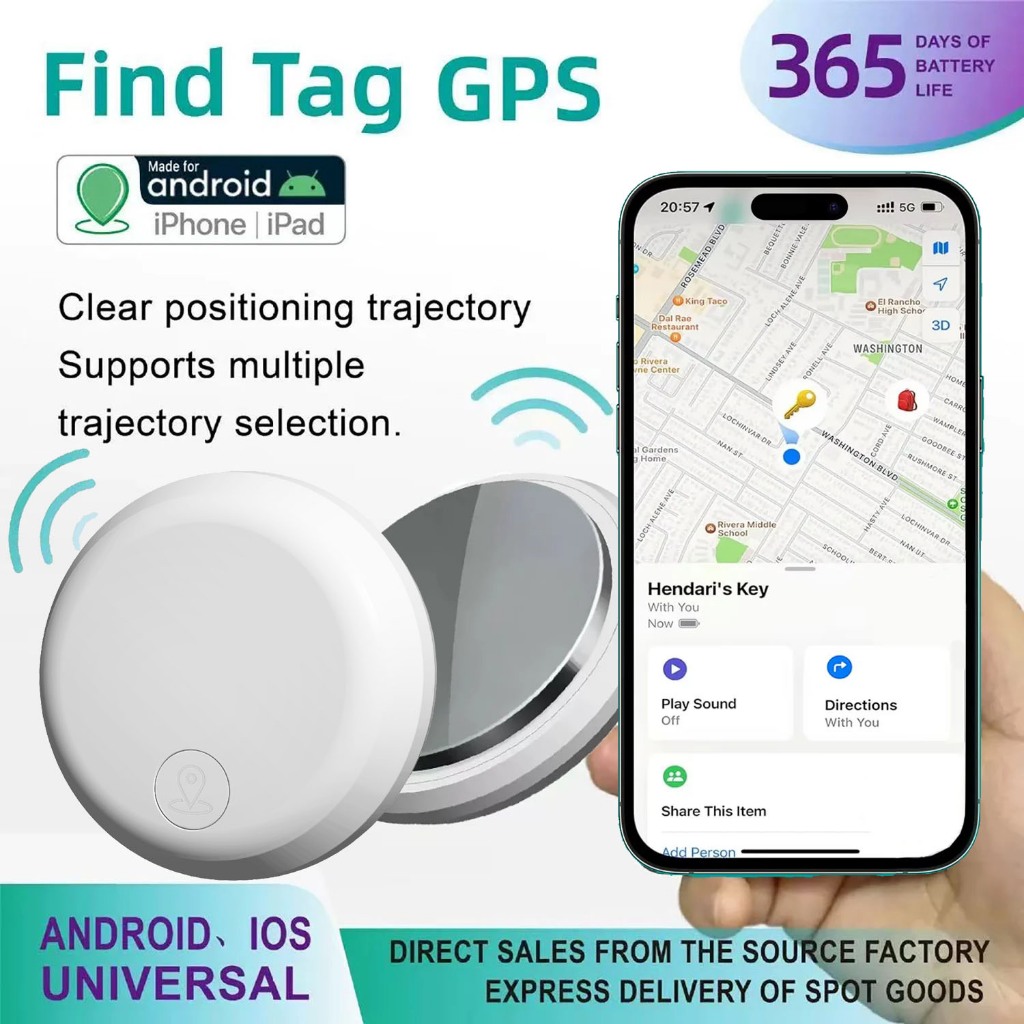 GPS Tracker For Android/IOS Finder For Car Kid Mini Locator Device With ...