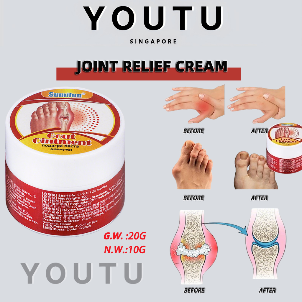 Gout Ointment 20g Herbal Gout Pain Relief Massage Balm Joint Pain/Gout ...