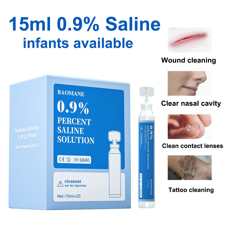 【SG Stock】 Nacl 0.9% sodium chloride saline wound rinse spot wound care ...