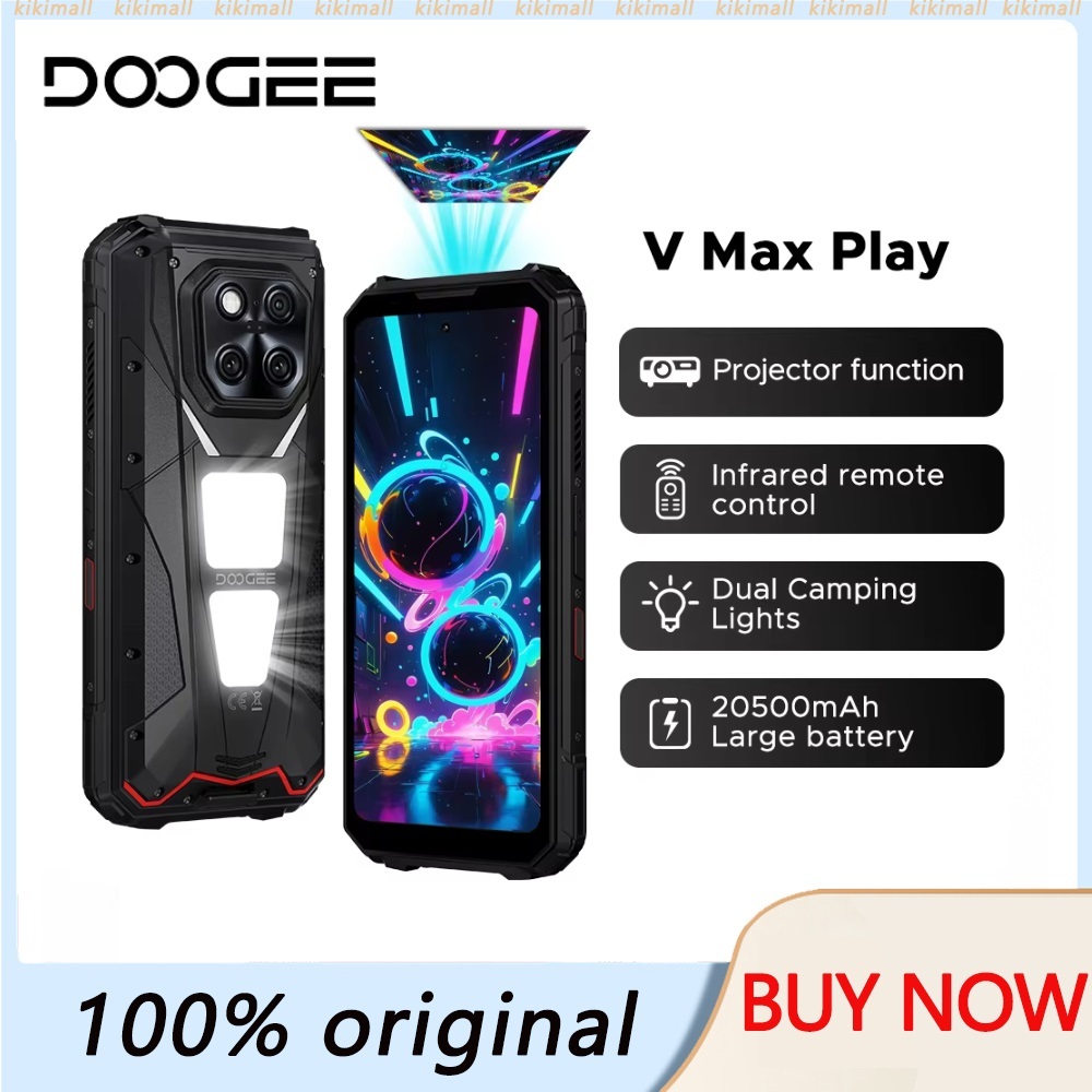 DOOGEE V Max Play 5G Projector Rugged Phone 6.78" 120Hz 20500mAh Dual ...