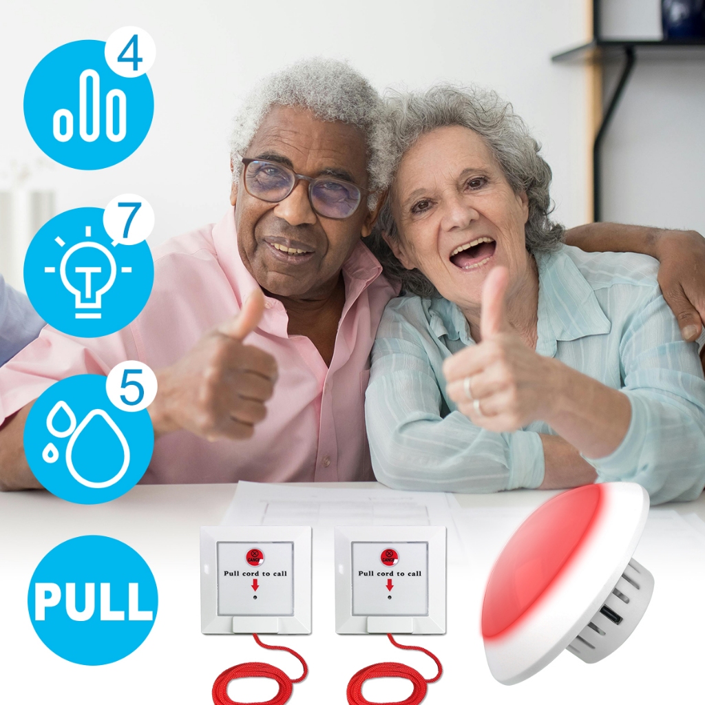 Disabled Person Toilet Alarm Kit | SOS Safety Buttons for Elderly ...