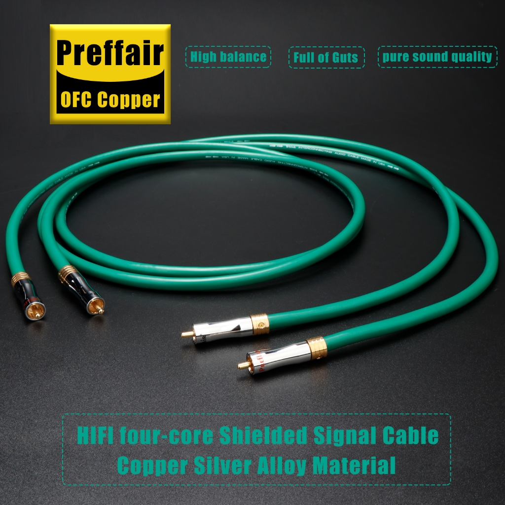 Pure Copper HiFi Audio cable RCA interconnect cable Audiophile RCA TO ...