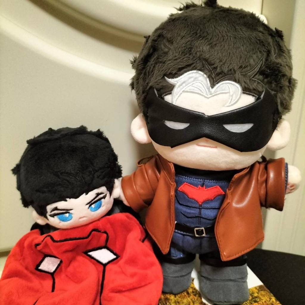 20cm Anime Jason Todd Cosplay Soft Cotton Doll with Skeleton Dress Up ...