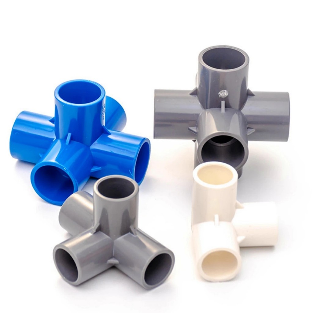 20mm PVC Three-way And Four-way Connectors, DIY Shoe Cabinet Bracket ...