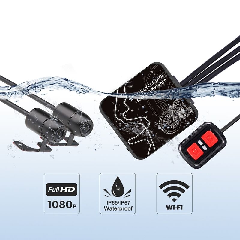 Full Body Waterproof Motorcycle Camera Recorder WiFi Dual 1080P Full HD ...