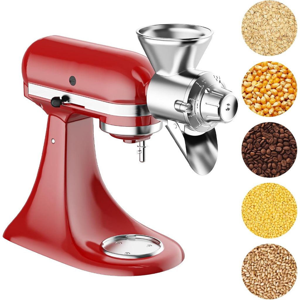 Grain Mill Attachment for Kitchenaid Stand Mixer, Flour Mill for ...