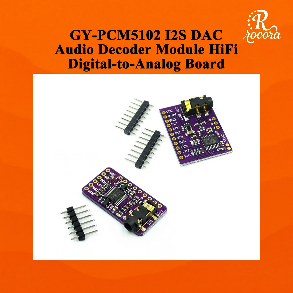 GY-PCM5102 I2S DAC Audio Decoder Module HiFi Digital-to-Analog Board ...