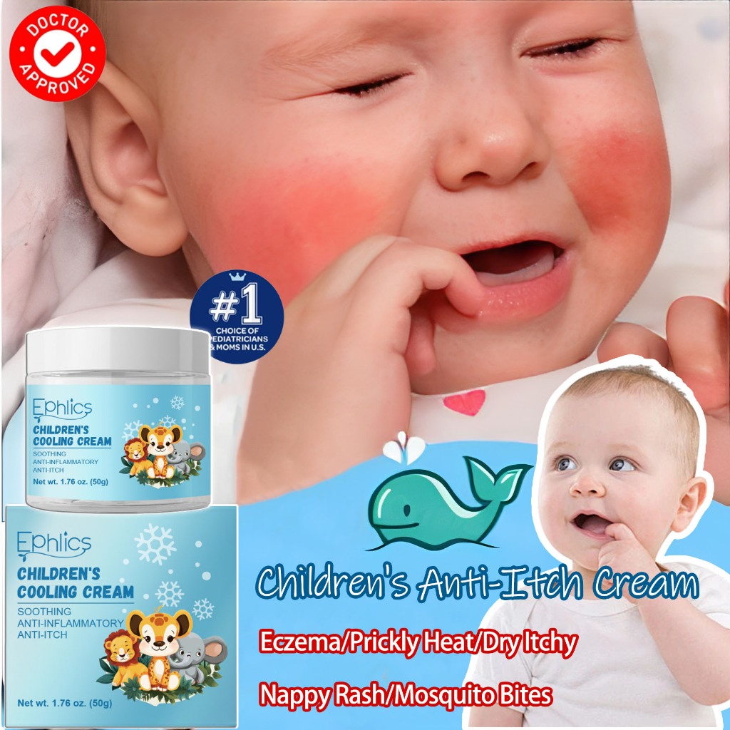 Ephlics Antibacterial Itch Eczema Relief Cream 50g for Children&Babies ...