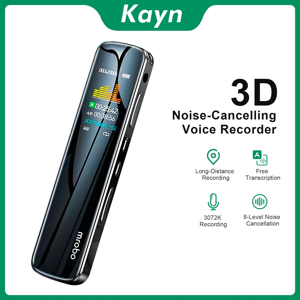 Digital Voice Recorder Pen USB Audio Recorder, Long Battery Life, Noise ...