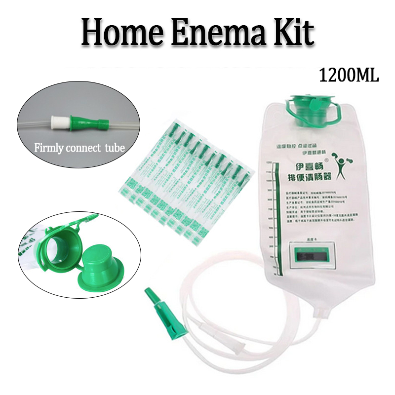 Home Colon Cleansing Enema Kit Reusable Anal Douche Rinse Bag for ...