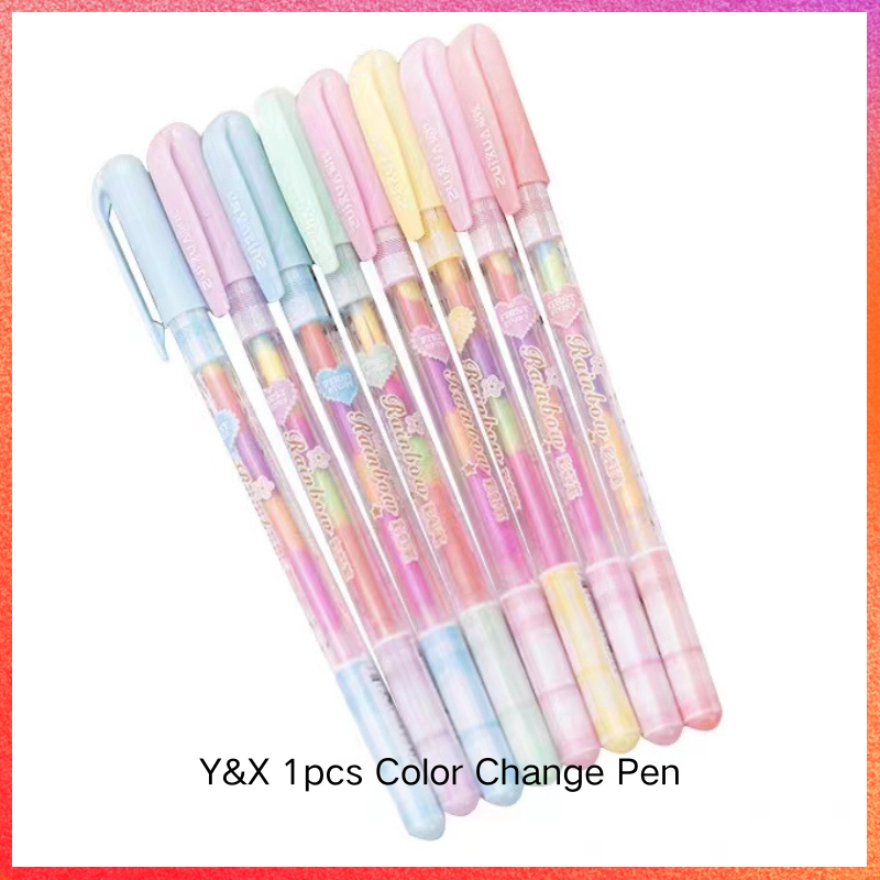 Y&X 1pcs Color Change Pen Paper Fluorescent Paint Pens Pencils Writing ...