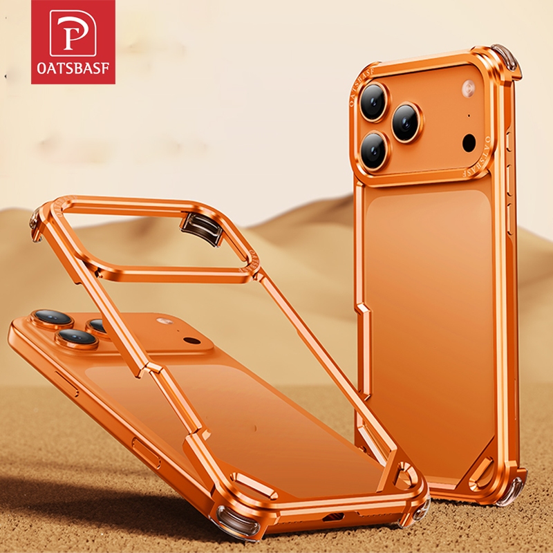 OATSBASF Metal Airbag Handphone Shell Heat Dissipation Phone Case for ...