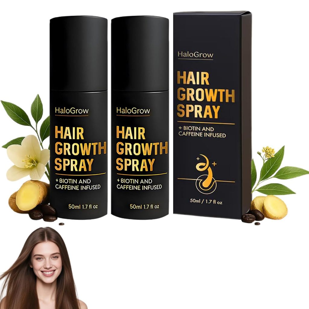 HaloGrow Hair Growth Spray, Hair Growth Oil Spray - Fights Hair ...