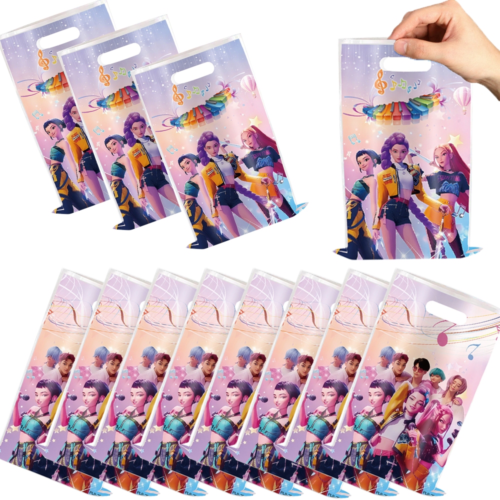 10-40pcs Kpop Demon Hunters Party Gift Bag Huntrix Saga Goodie Gift ...