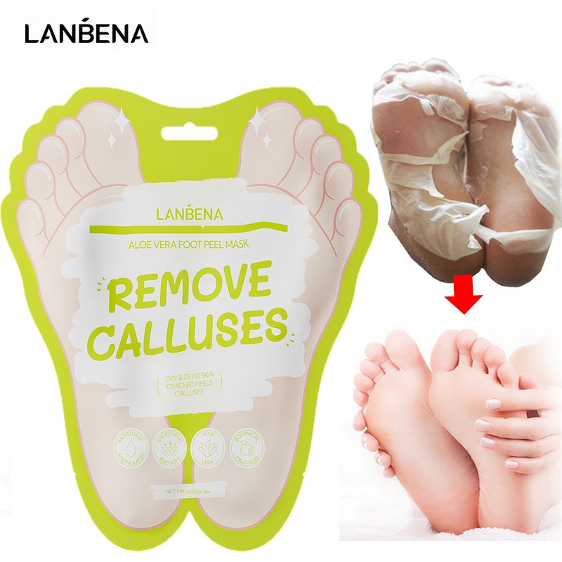 LANBENA Aloe Vera Foot Mask Peeling for Legs Feet Mask Scrub ...