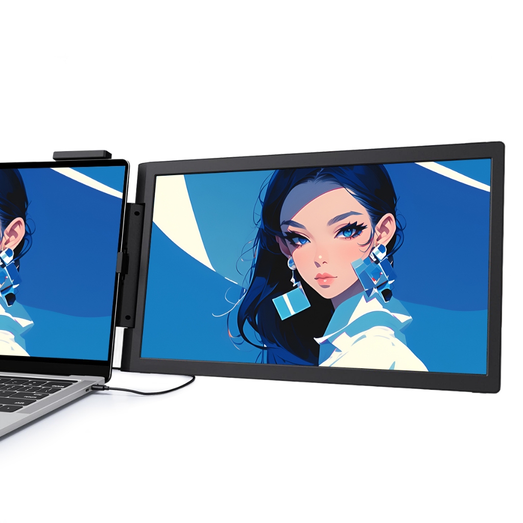 VFLOW 14" FHD 1200P IPS External Portable Monitor for Laptop, Plug ...