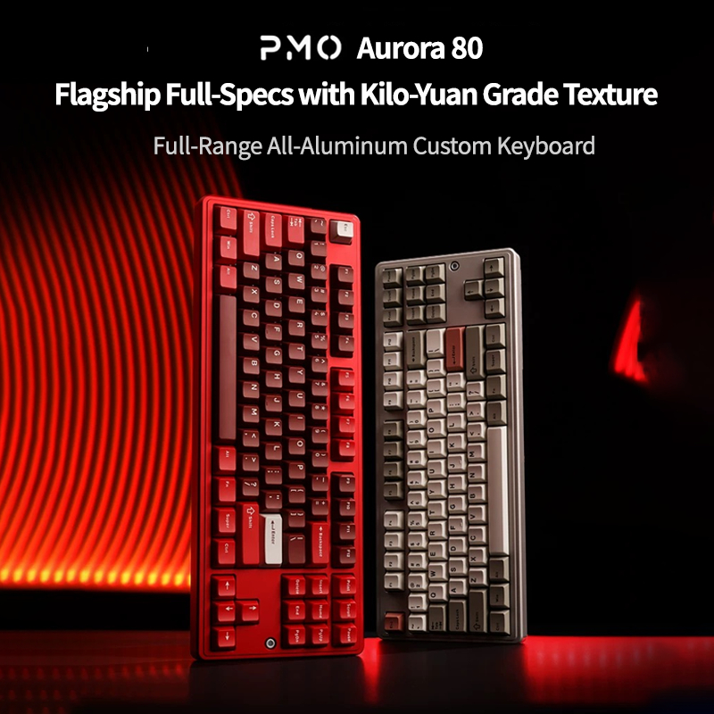 Elecfox PMO Aurora 80 RGB TKL Aluminum Mechanical Keyboard 87 Keys ...