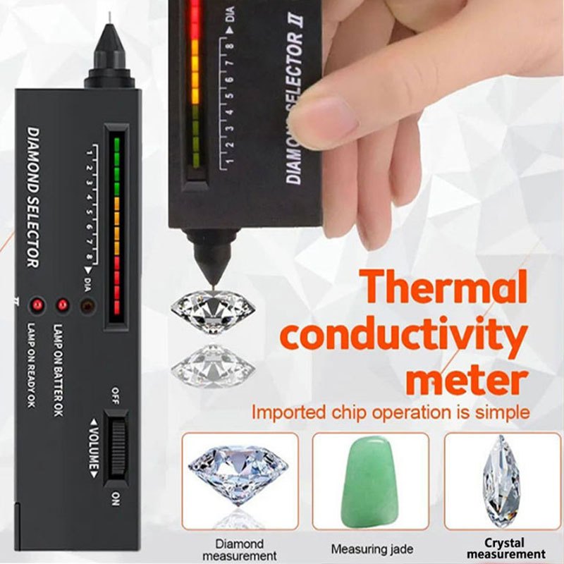 Professional High Accuracy Led Diamond Tester Pen Jewelry Gem Selector ...