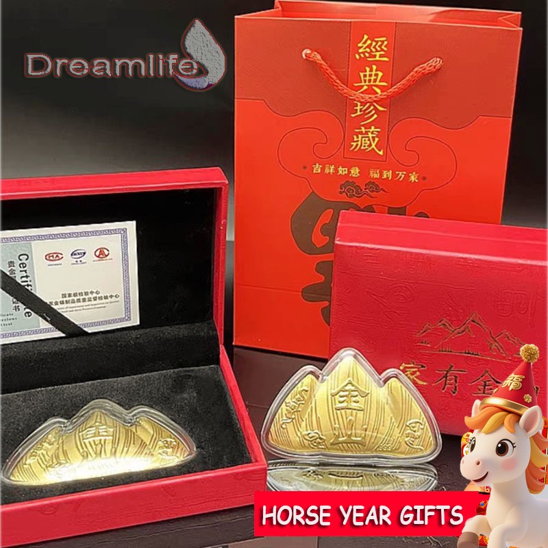 2026 Golden Mountain Peak Coin Box Set Gold Foil Mountain Commemorative ...