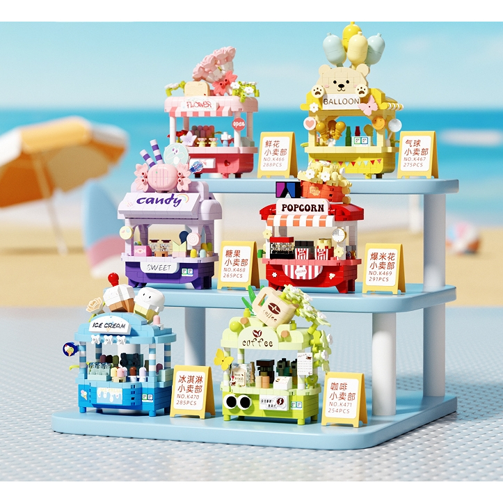 6pcs/set Urban Versatile Street View Building Blocks Mini Puzzle ...