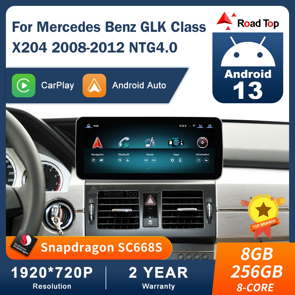 Android 13 Multimedia Player For Mercedes Benz GLK Class X204 2008-2012 ...