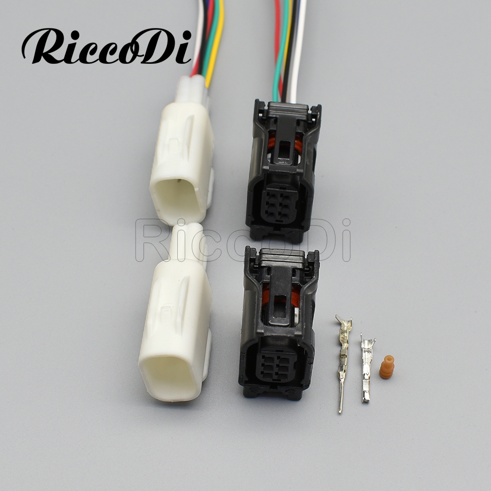 10 Kits 0.6mm 6Pin/Way Male Female Waterproof Auto Wiring Housing Plug ...