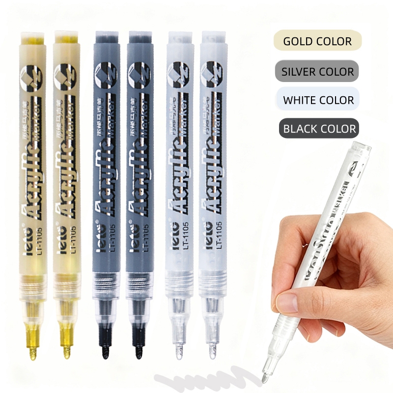 Acrylic Marker Waterproof Quick-Drying DIY Painting Graffiti ...