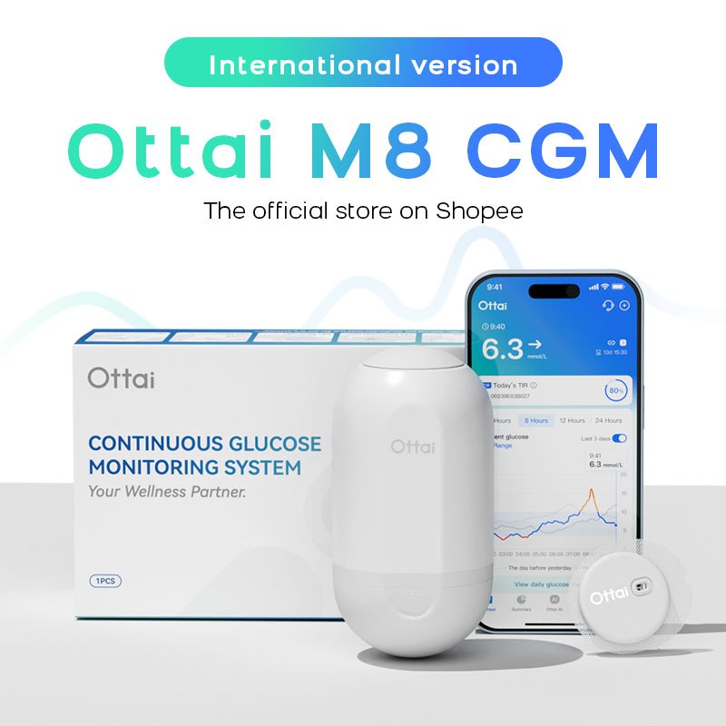 Ottai M8 CGM Health Accessories Diabetes Glucose Sensor | Shopee Singapore