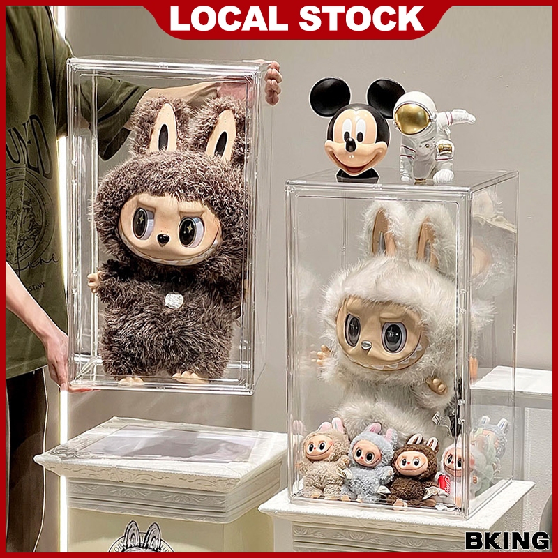 Zimomo Labubu Display Box Acrylic Popmart Display Cabinet Transparent ...
