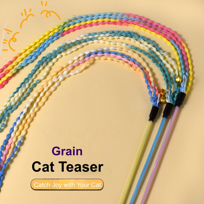 Cat Teaser Stick Interactive Grain Cat Play Wand Cat Toy | Shopee Singapore