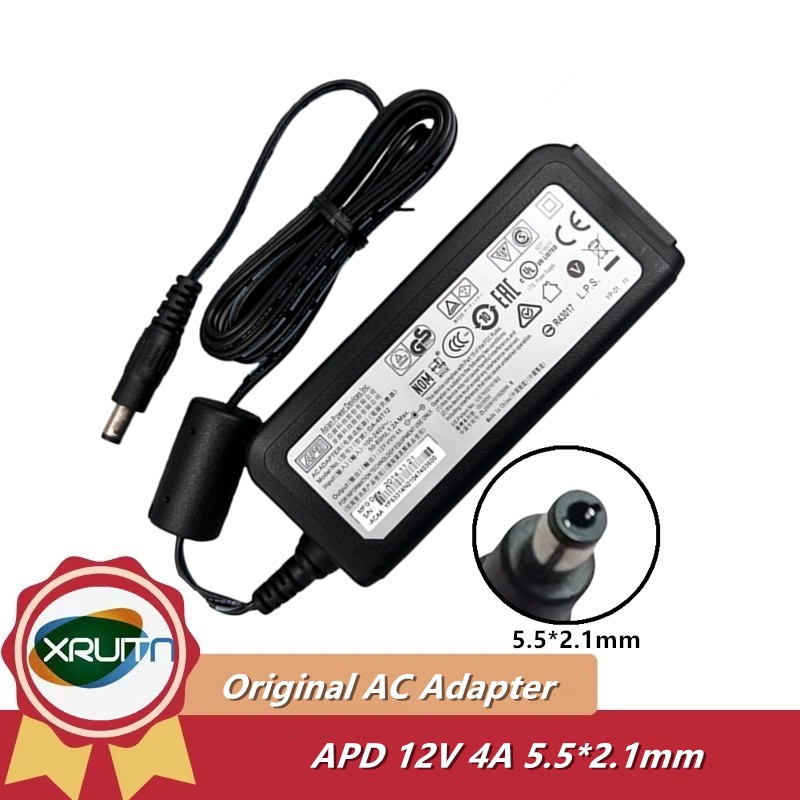 Genuine Asian Power Devices APD 12V 4A 48W AC DC Adapter DA-48T12 DA ...