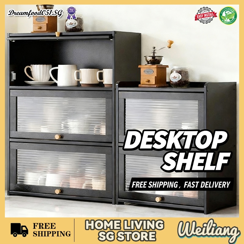 WEILIANG Desktop Shelf Kitchen Shelf Table Top Cabinet Desktop ...