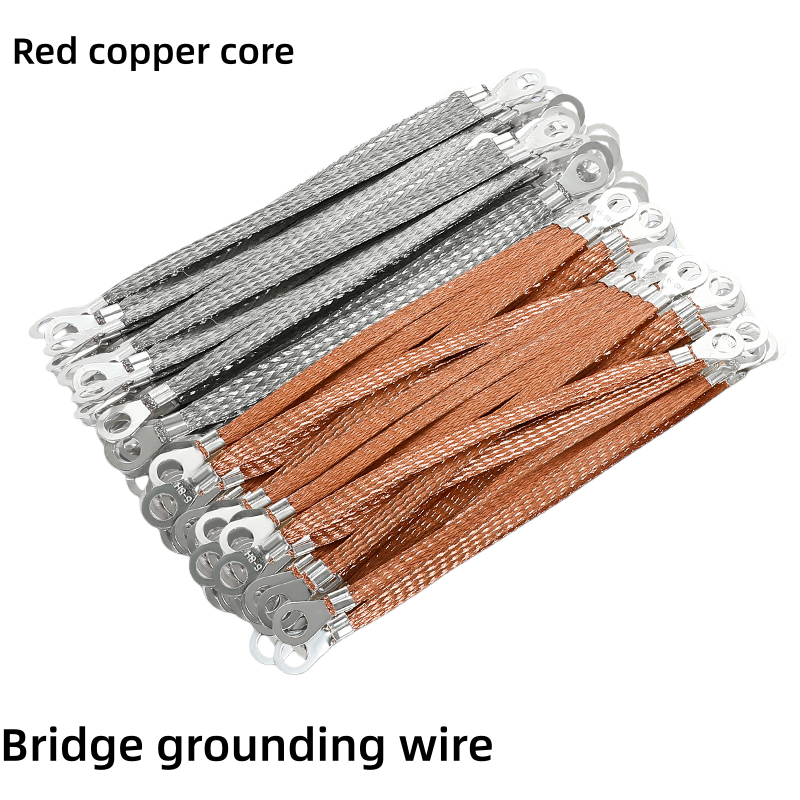 Bridge grounding soft copper connecting wire, pure copper braided strip ...