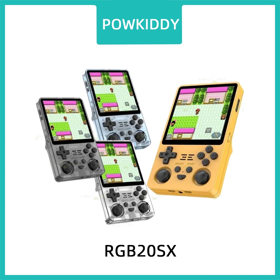 POWKIDDY RGB20SX Handheld Game Console 720*720 4 Inch IPS Screen Built ...