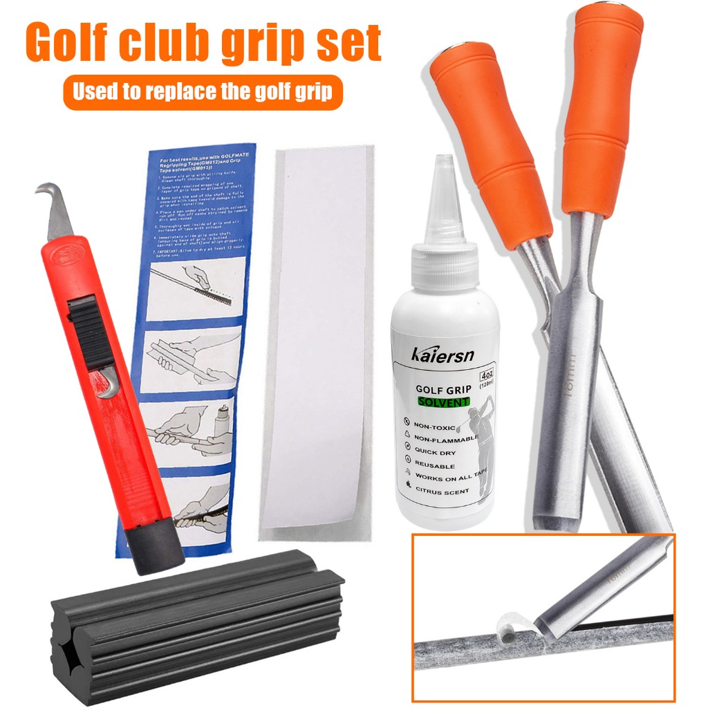 5 Pack Golf Club Grip Replacement Set -Inlcudes Solvent,Hook Knife ...
