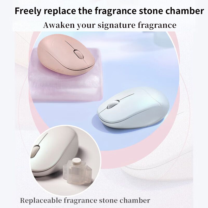 ASUS Wireless Scented Mouse, Low-Noise Buttons, Dual-Mode Wireless ...