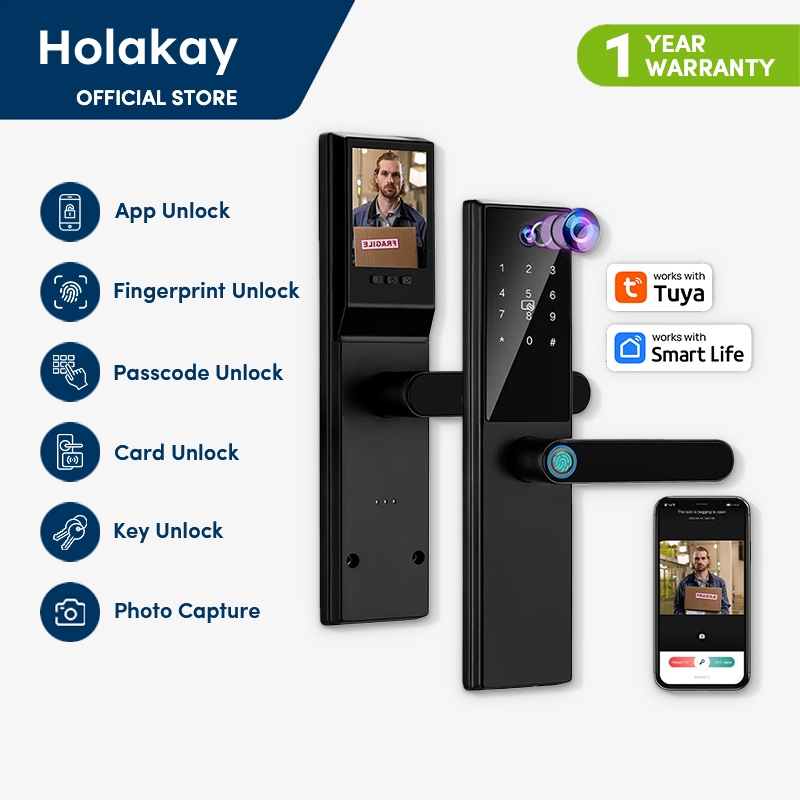 Holakay Biometric Eletronic Electric Door Lock Tuya Smart Locks for ...