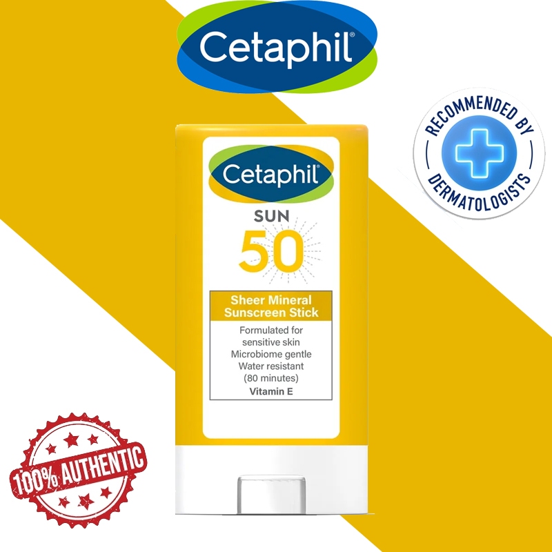 Cetaphil Cetaphil, Sheer Mineral Sunscreen Stick, SPF 50, 0.5 oz (14 g ...