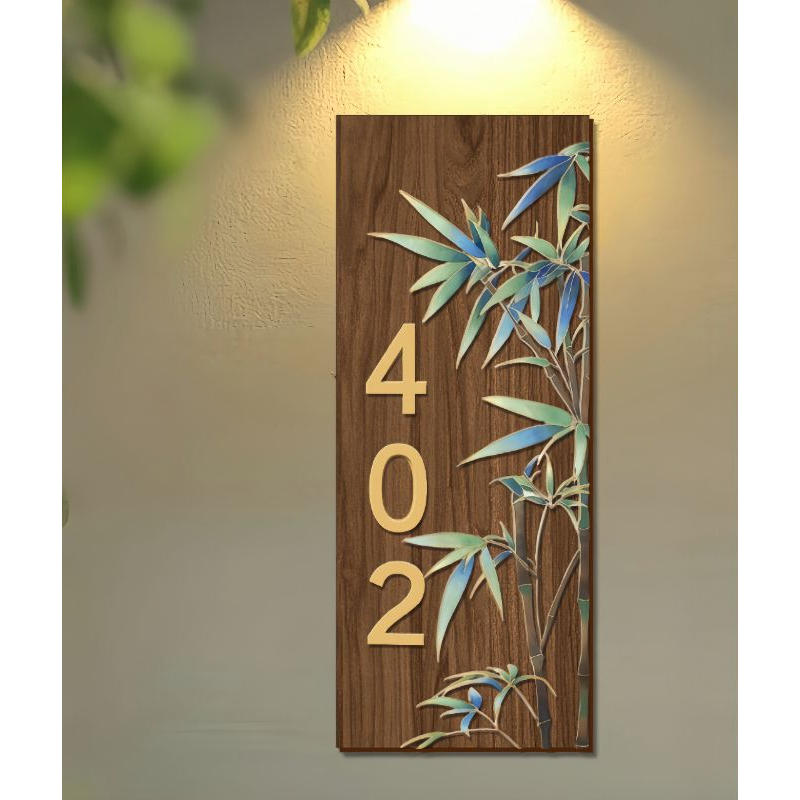 Chinese style auspicious retro 3DUnit Number Signage HDB Unit ...