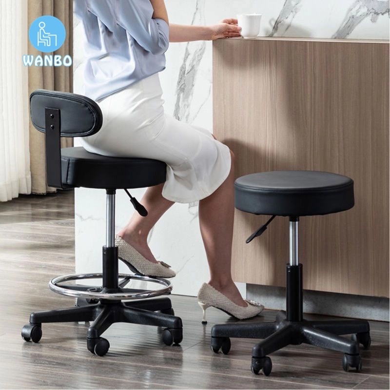 Lift Chair Rotating High Foot Stool Backrest Trolley Stool Rotating ...