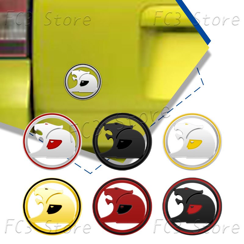 1Pcs 3D Metal Lion Head Emblem Car Side Fender Tail Trunk Sticker Decor ...