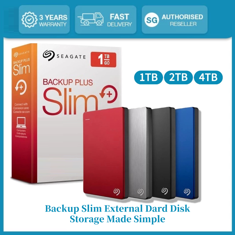 4TB 2TB 1TB Backup Plus Slim HDD2.5''Portable hard drives External Hard ...