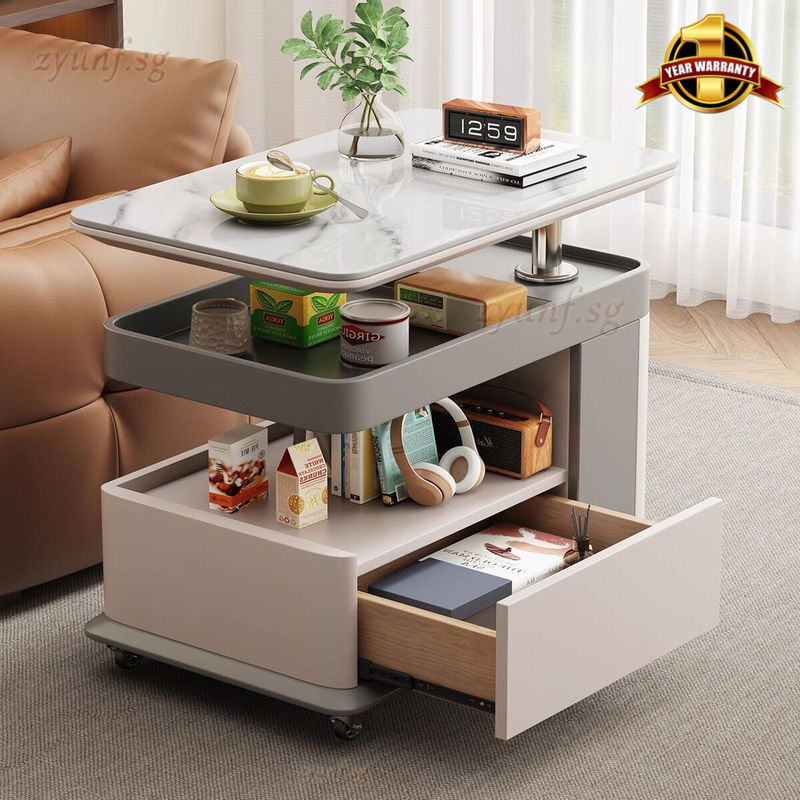 ZYUNF Foldable Tea Table Adjustable Coffee Table Movable Tea Table Side ...