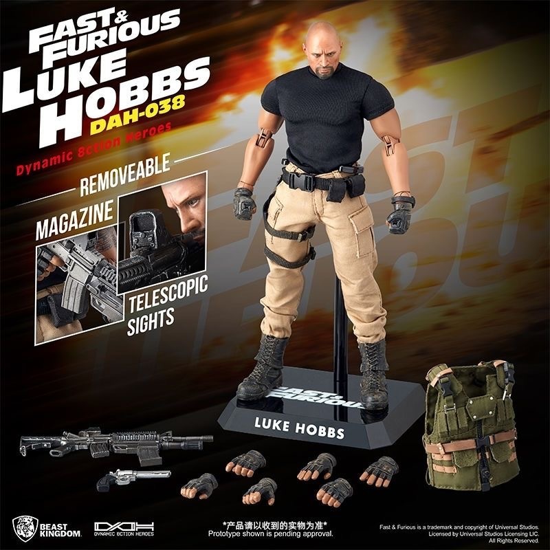 Genuine Beast Kingdom Universal Speed Dwayne Johnson Merchandise ...