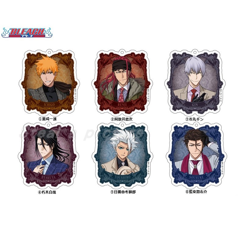 BLEACH Keychain Byakuya Kuchiki, Gin Ichimaru Acrylic Anime Keychain ...