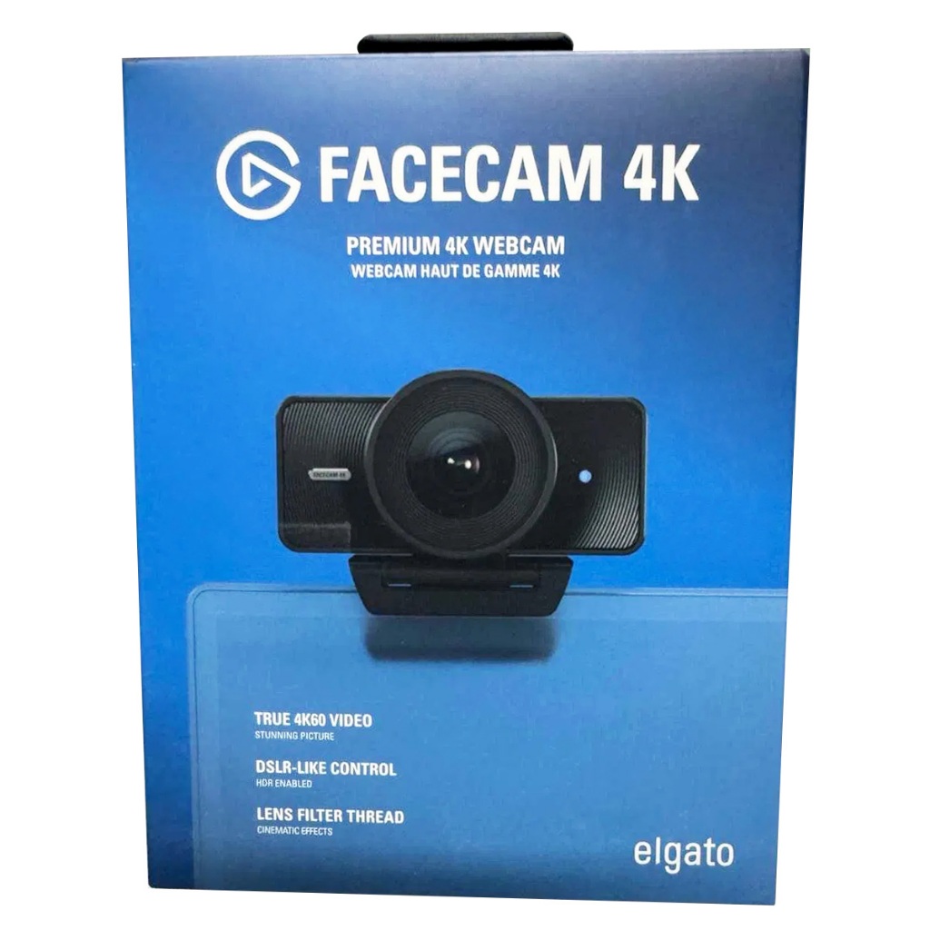Elgato Facecam 4K (Black) Premium 4K 60FPS USB-C Studio Webcam ...