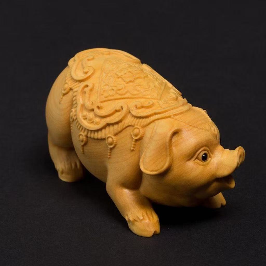 Taihang Yabo Wood Carving Play Handle Piece Creative Solid Wood Living ...