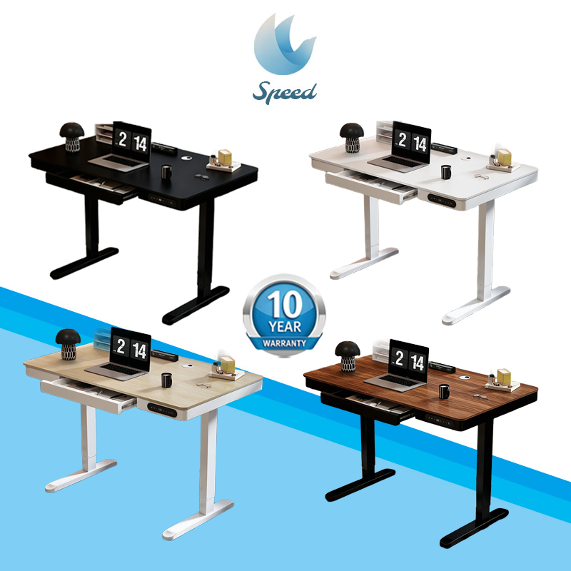 SG Stock Study Table With Drawer Office Table With USB-B Standing Desk ...