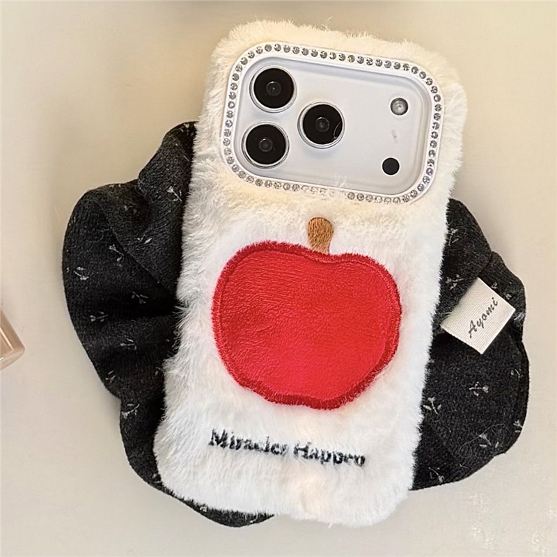 iPhone 17 Pro max 16 Pro max Cherry pattern TPU material Plush phone ...