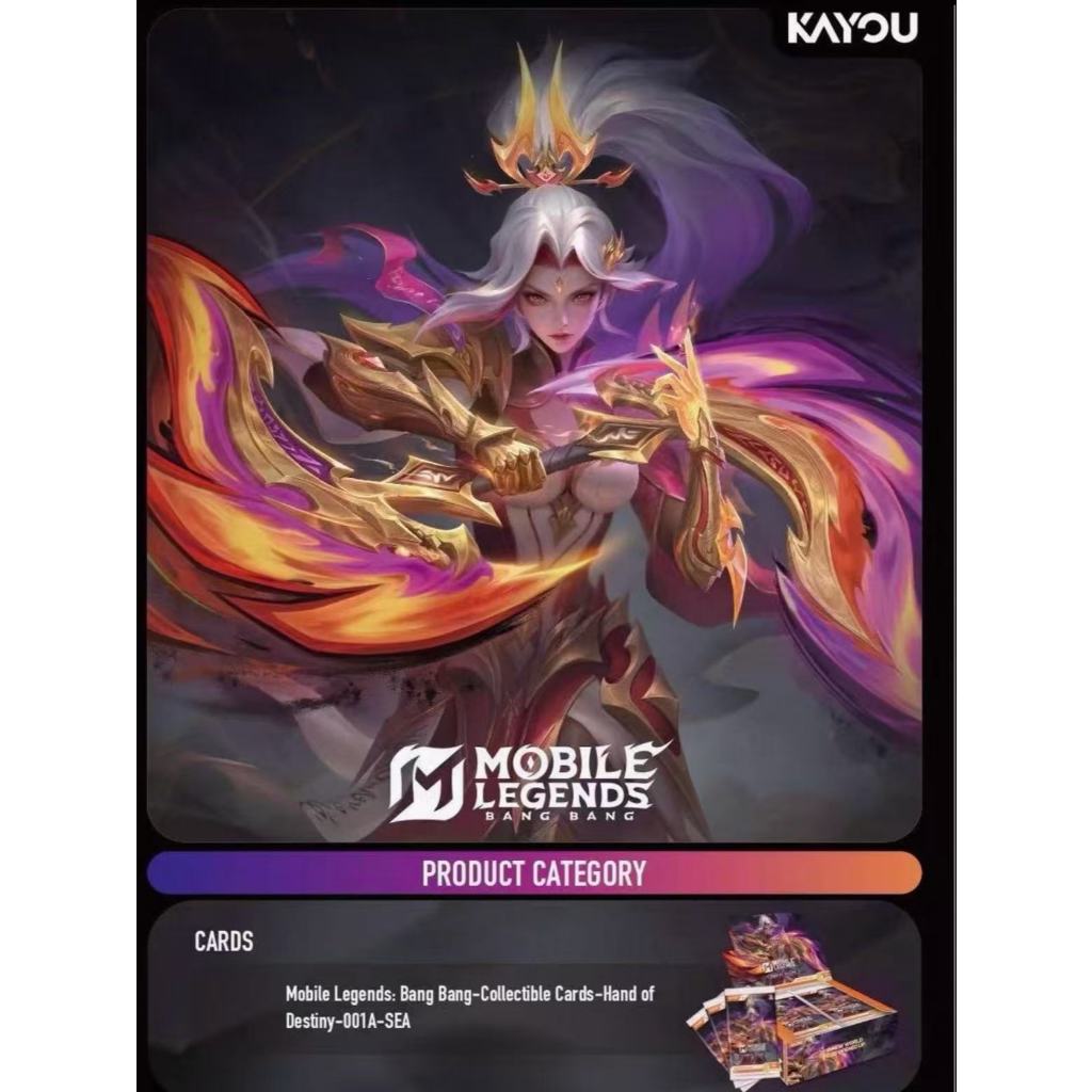 KAYOU Mlbb card HAND OF DESTINY Genuine Box Anime Card | Shopee Singapore